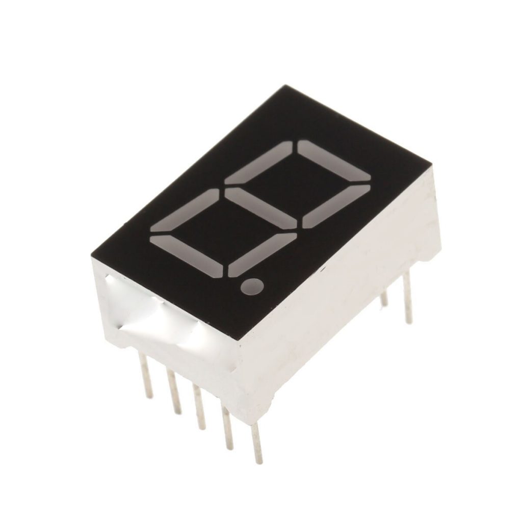 5011AS AFFICHEUR 7 SEGMENTS CATHODE COMMUNE ROUGE (19*12MM) 1 DIGIT ...