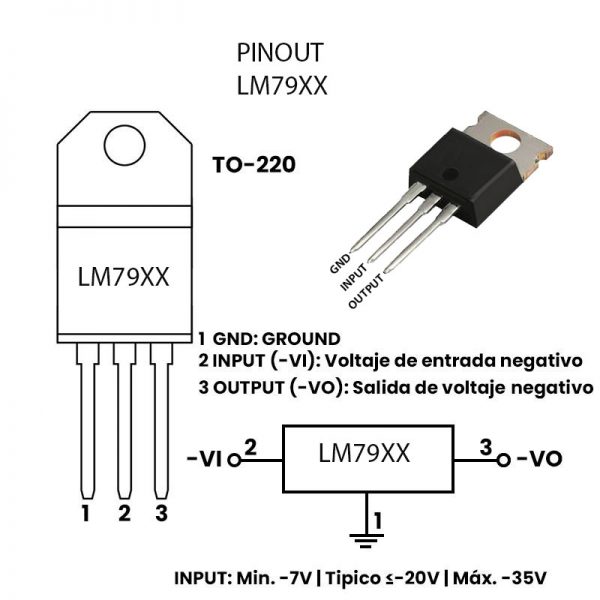 LM7915 REGULATEUR TO-220 - ORBIT ELECTRONIC