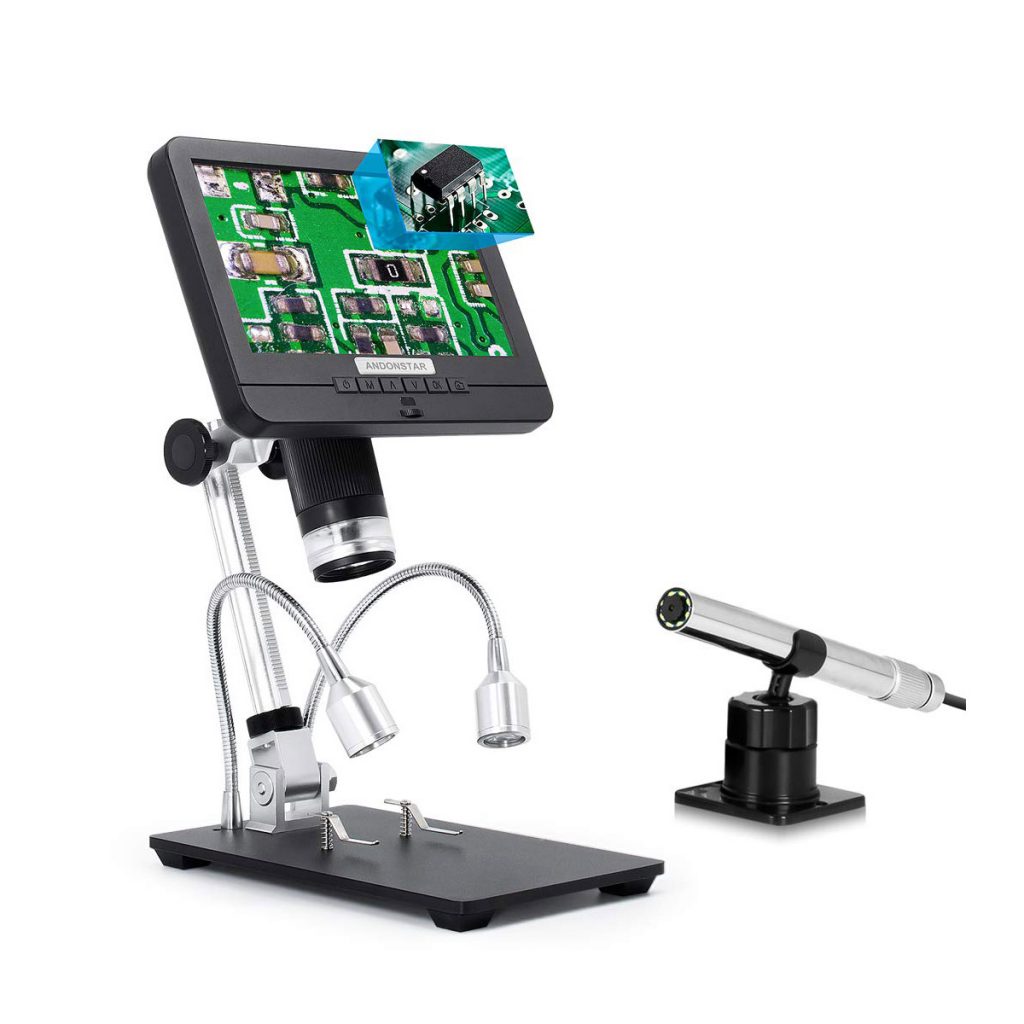 AD206S ANDONSTAR MICROSCOPE 2MPX LCD 7 » 2 LUMIERES LED 50X - ORBIT ...