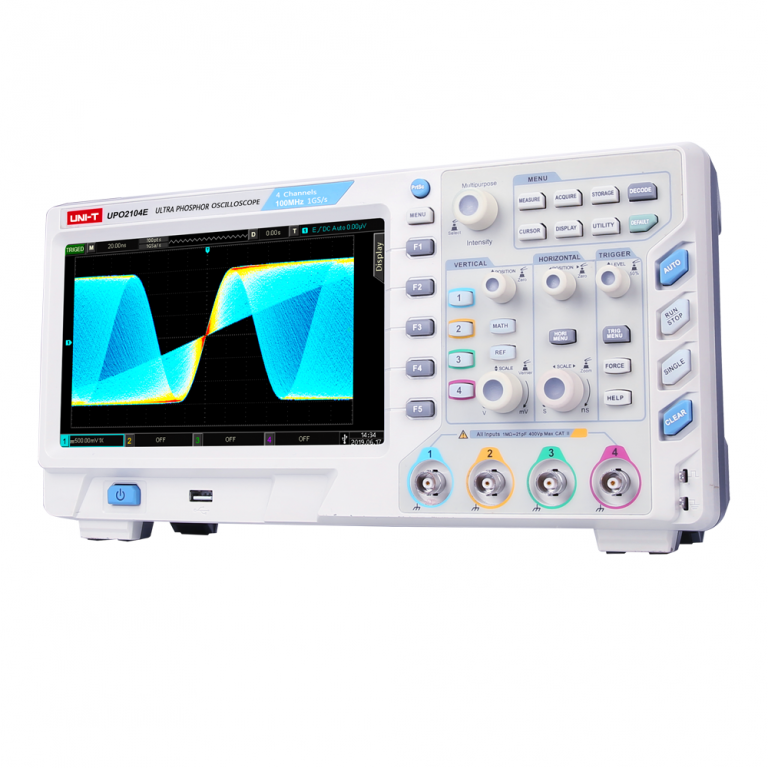 UPO2104E OSCILLOSCOPE NUMERIQUE PHOSPHORE 4X100MHZ - ORBIT ELECTRONIC