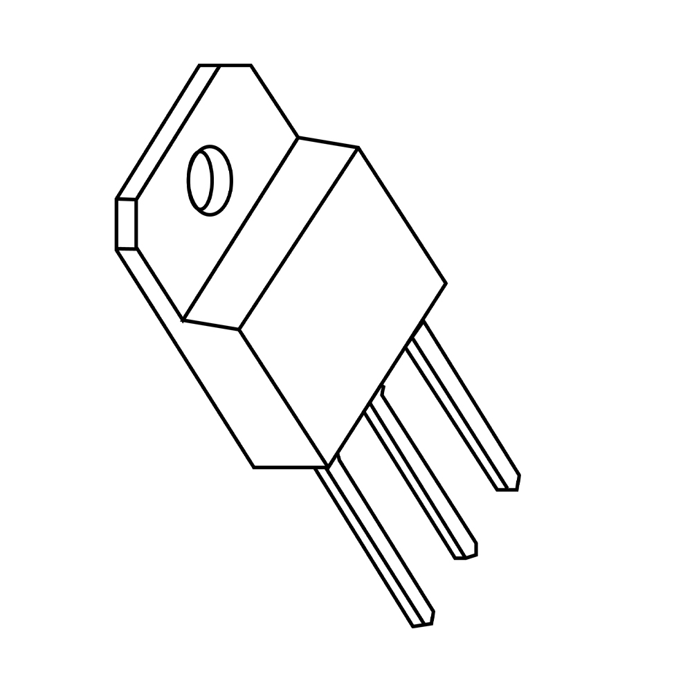 BUX98AP TRANSISTOR NPN 24A 450V TO-218 (used) - ORBIT ELECTRONIC