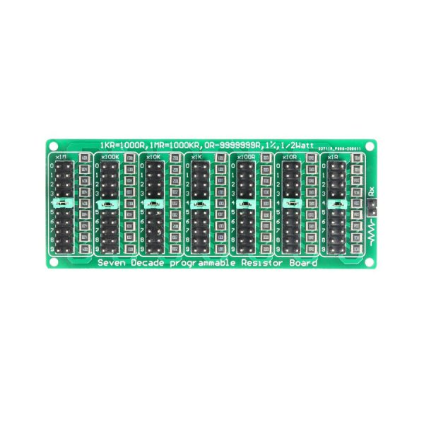 SEVEN DECADE RESISTOR BOARD ( 0R -10MR ) 1% 1/2W – ORBIT ELECTRONIC