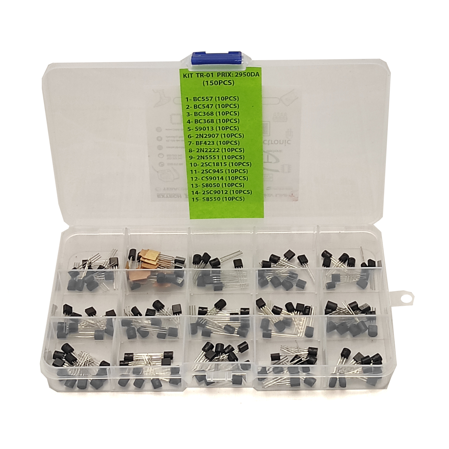 TR-01 KIT TRANSISTOR 150PCS – ORBIT ELECTRONIC