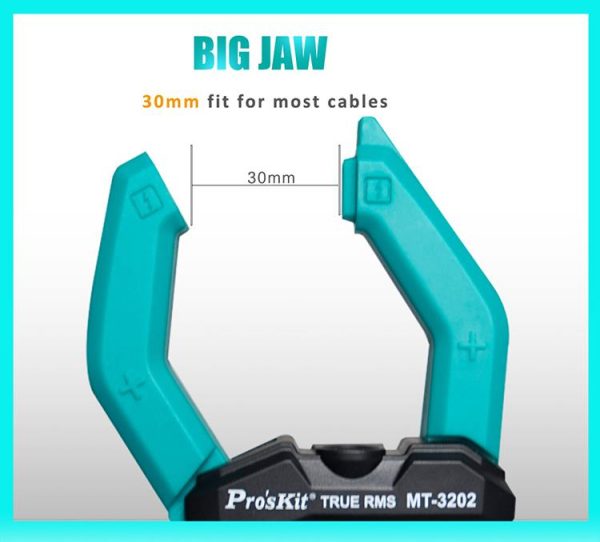 MT-3202 PINCE AMPERMETRIQUE AC/DC 600A 600V TRUE RMS - ORBIT ELECTRONIC